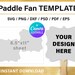Paddle Fan Template Blank Template Editable Wedding Paddle - Etsy