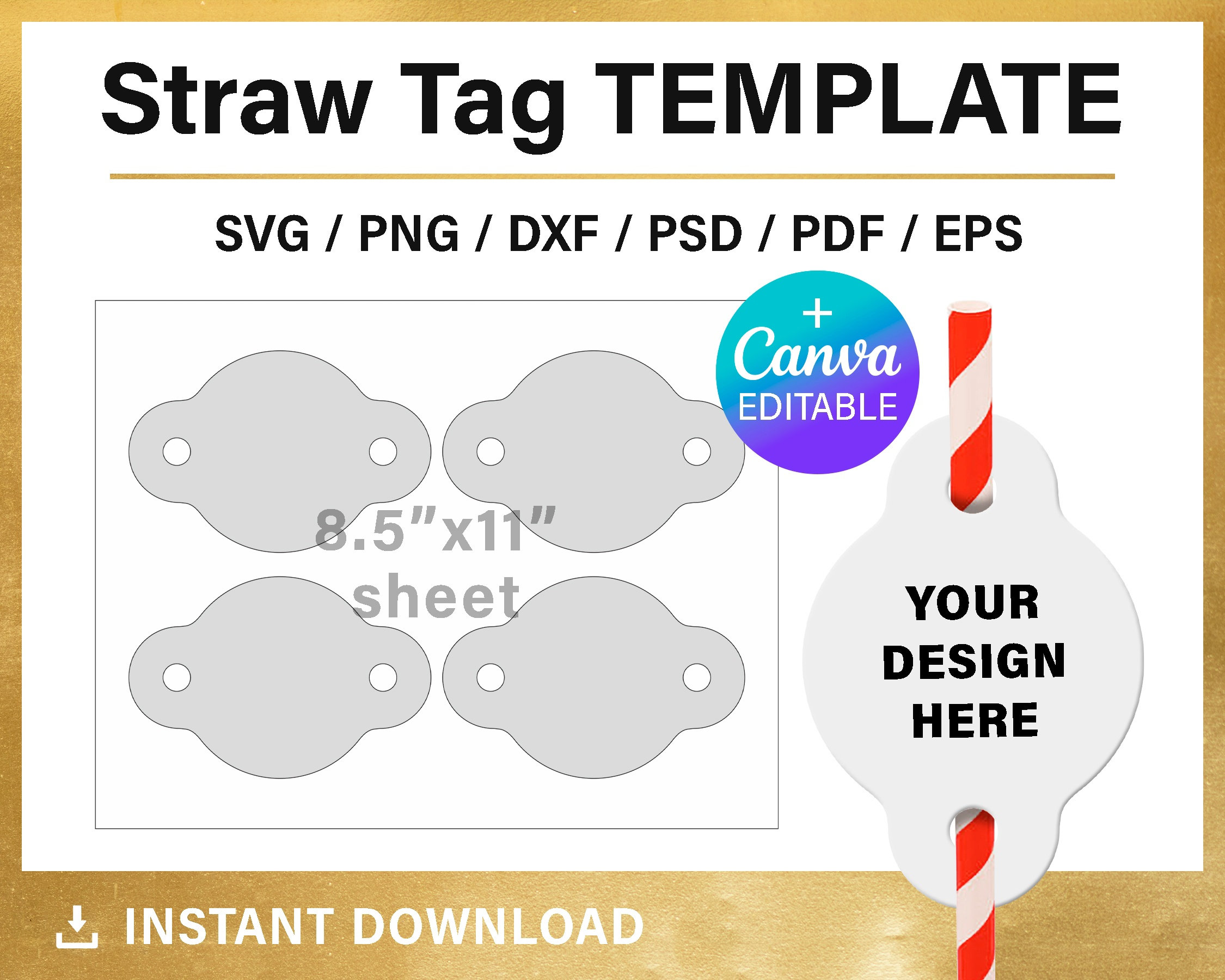 Blank Tags Template Png