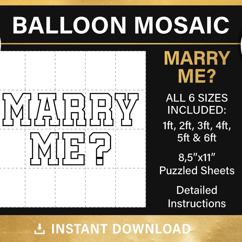 Marry Me Balloons - Etsy