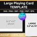 Playing Card Template, BUNDLE, 5 Sizes, BLANK Template, Svg, Dxf, Cut ...
