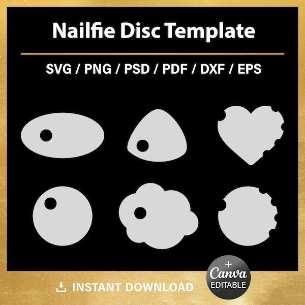 Nail Disc Template - Etsy