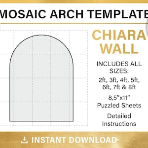 Arch Backdrop Mosaic Template BUNDLE, Chiara, Arch Prop Mosaic Template ...