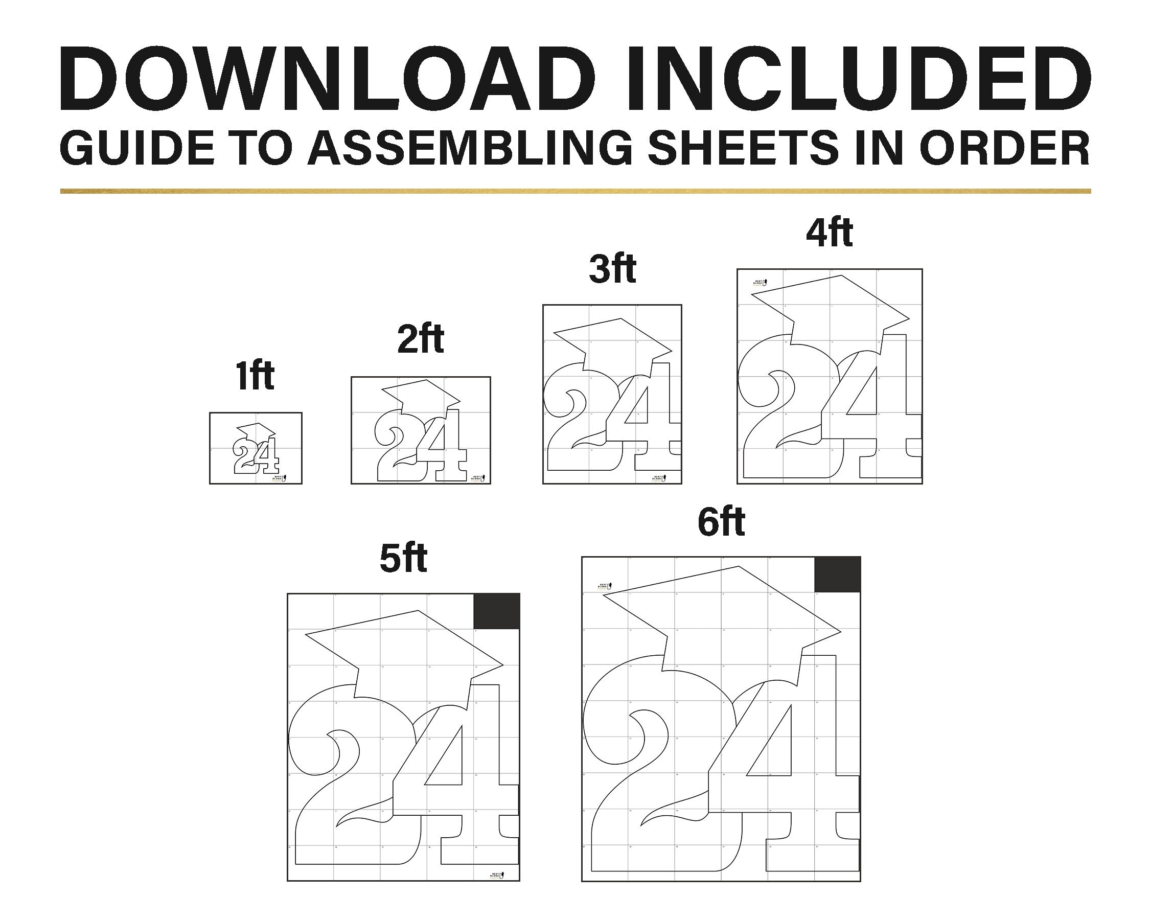 24 Graduation Hat Mosaic From Balloons DIY Graduation | Etsy