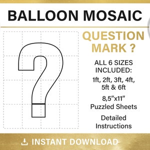 Question Mark , Mosaic From Balloons, ?, Tall, Mosaic Symbols, Gender ...