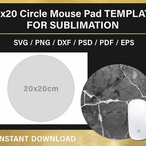 Mouse Pad Template Bundle for Sublimation SVG PNG PSD - Etsy