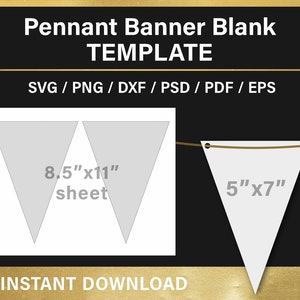 Blank Banner Template BUNDLE Spearhead Edge Flag Banner - Etsy