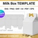 DIY Milk Box Blank Template BUNDLE, Cut Files, Milk Carton Template ...