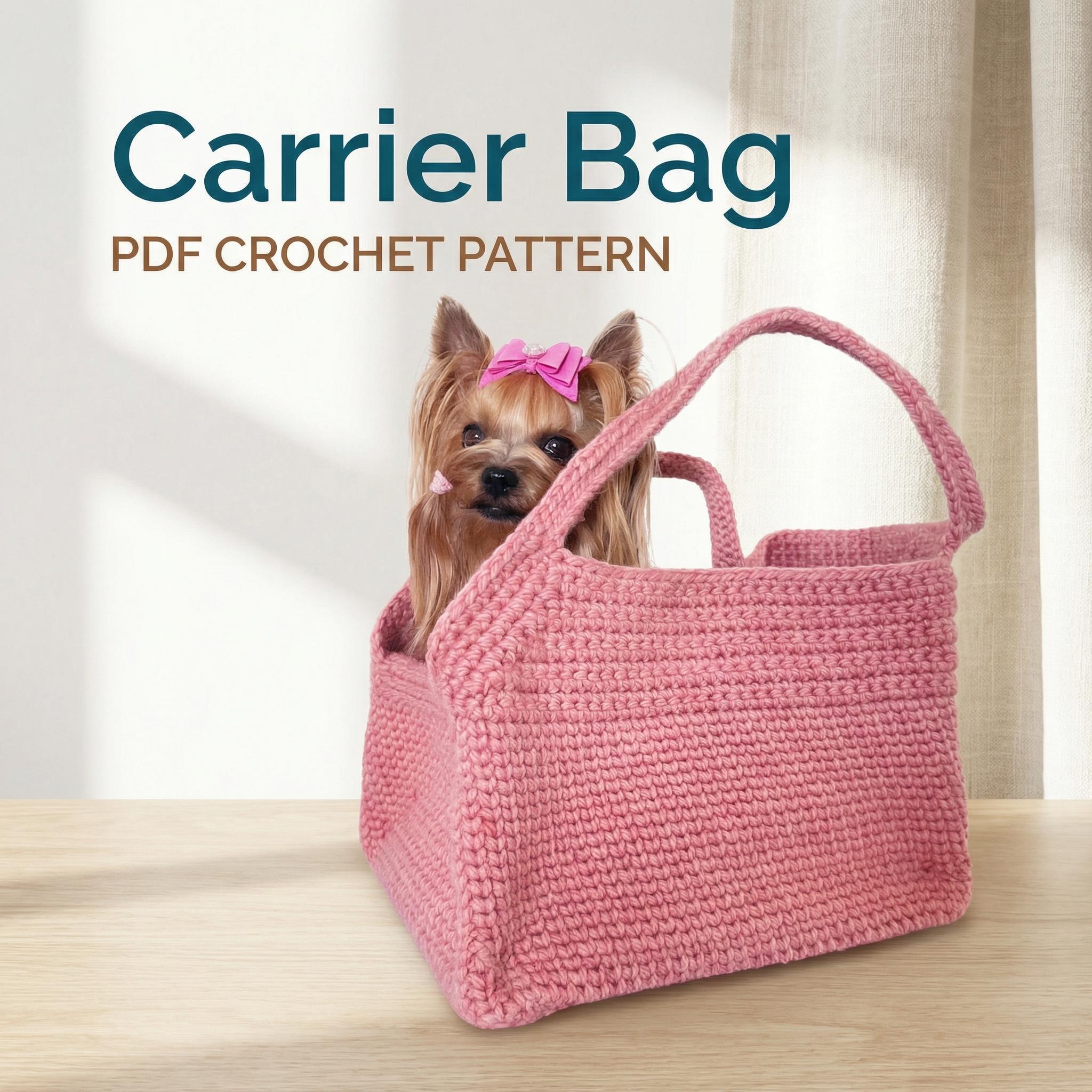 Dog&cat Carrier Bag Crochet Pattern - PDF File - Etsy