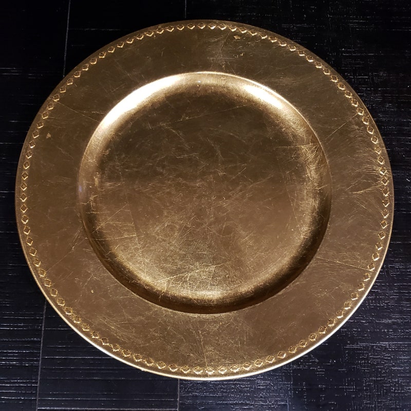 Gold Charger Plates - Etsy