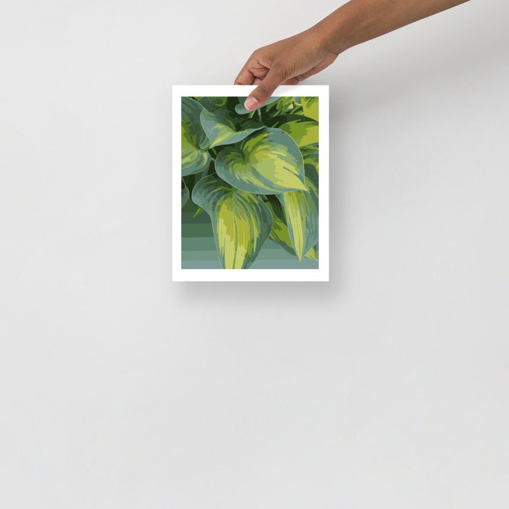 Hosta Original Digital Painting - Etsy