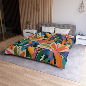 Colorful and Abstract Tropical Duver Cover - Etsy