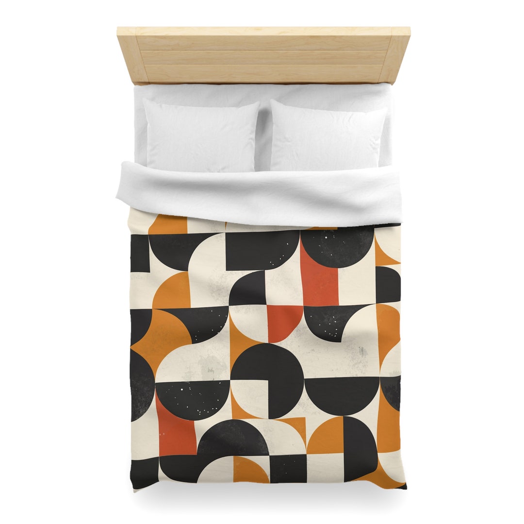 Mid Century Modern Retro Pattern Duvet Cover - Etsy