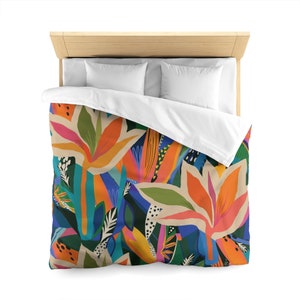 Colorful and Abstract Tropical Duver Cover - Etsy
