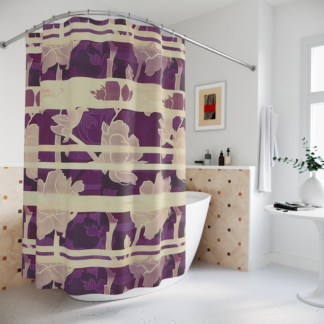 Light Pink Wild Roses and Stripes Inspired by Vintage Designs Purple ...