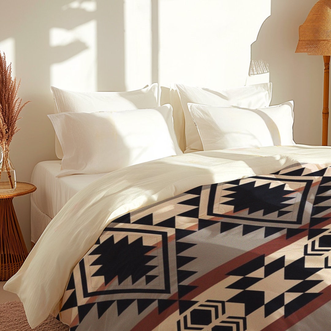 Modern Navajo Pattern Southwest Duvet Cover - Etsy
