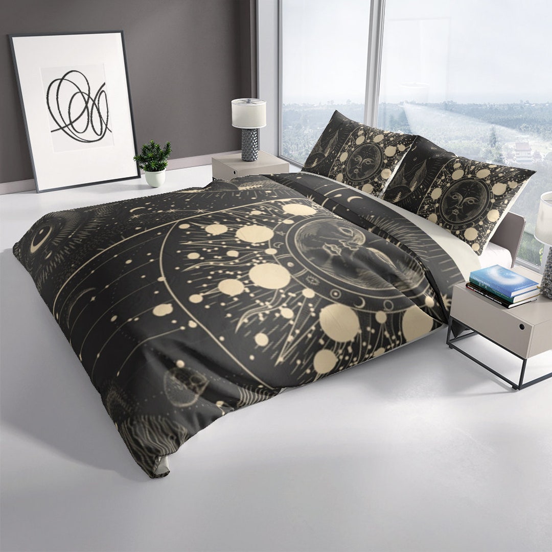 Illustration Set of Moon Phases Duvet Cover - Etsy