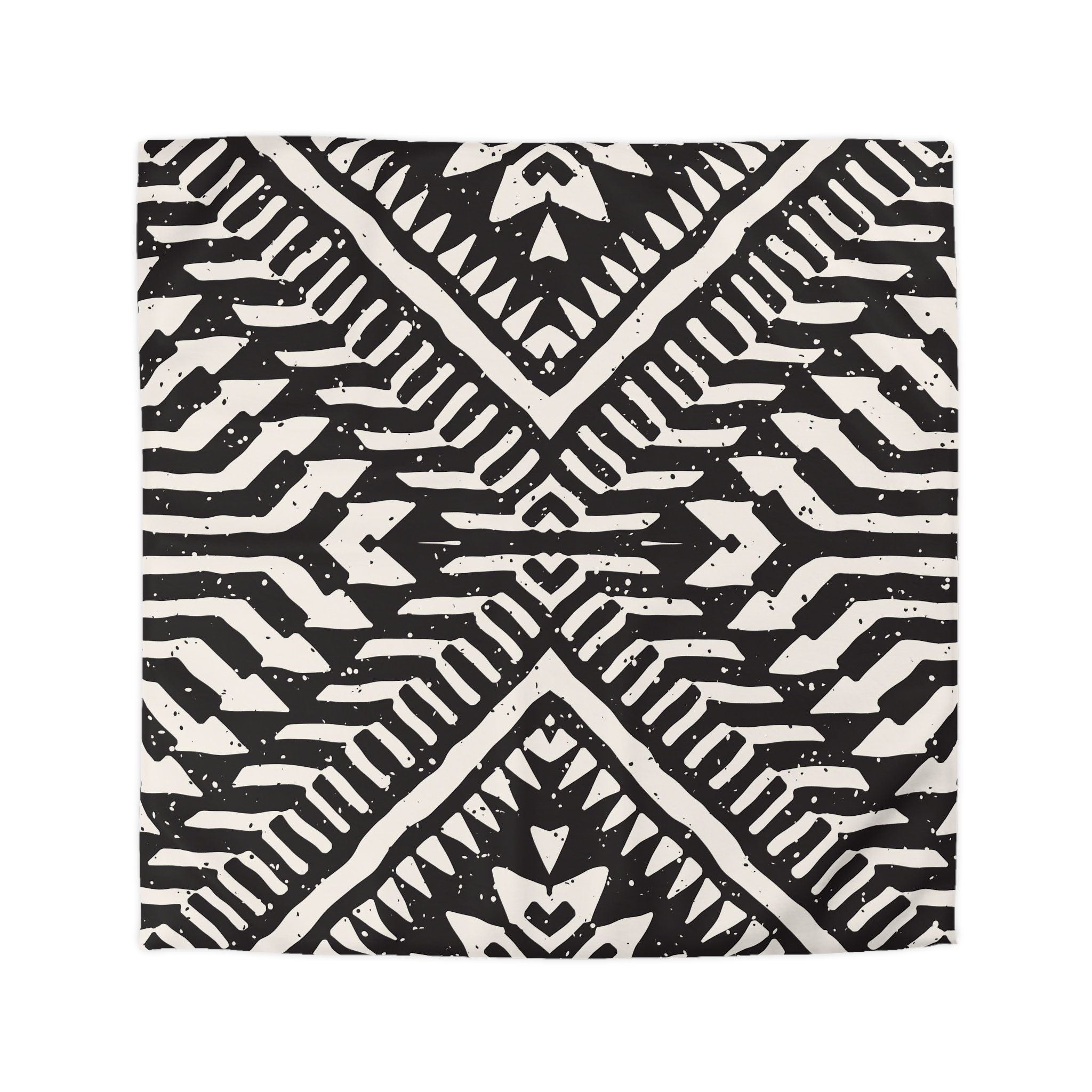 Black and White Tribal Pattern Aztec Bedding Southwestern Duvet Cover ...