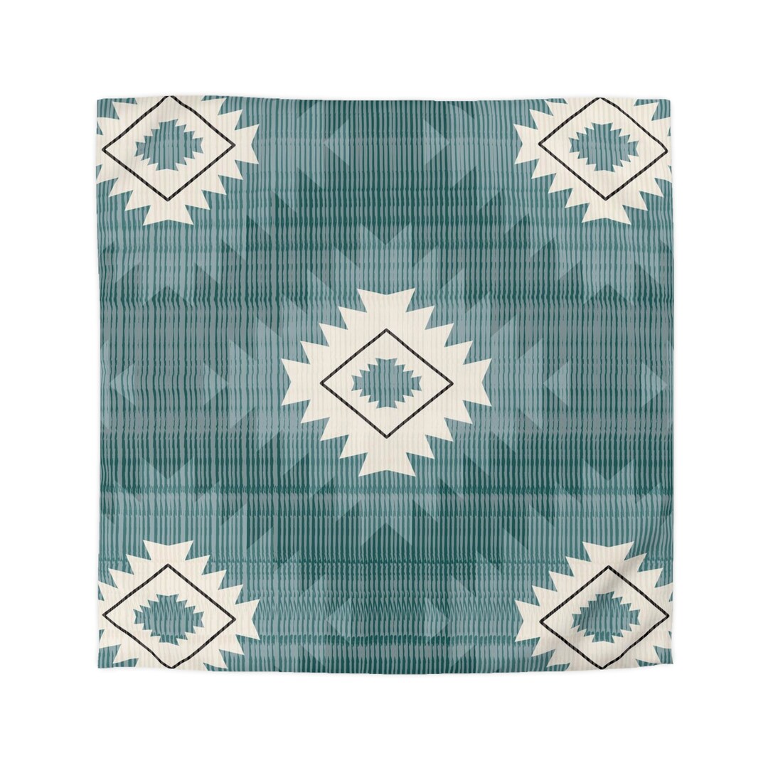 Teal Native American Bedding Aztec Duvet Cover - Etsy