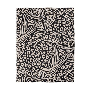 Abstract Animal Print Leopard and Zebra Cream and Black Duver Cover - Etsy
