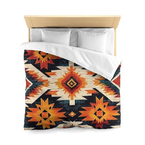 Southwestern Navajo Multicolor Aztec Pattern Duvet Cover - Etsy