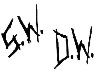 SPN SW DW sticker Vinyl Decal Supernatural Sam and Dean Winchester ...