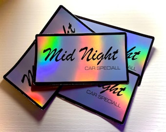Midnight GT Holographic Sticker JDM Car Sticker Vinyl - Etsy