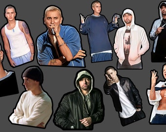 Hi My Name is Slim Shady Sticker, Eminem Stickers, Eminem Art, Eminem ...