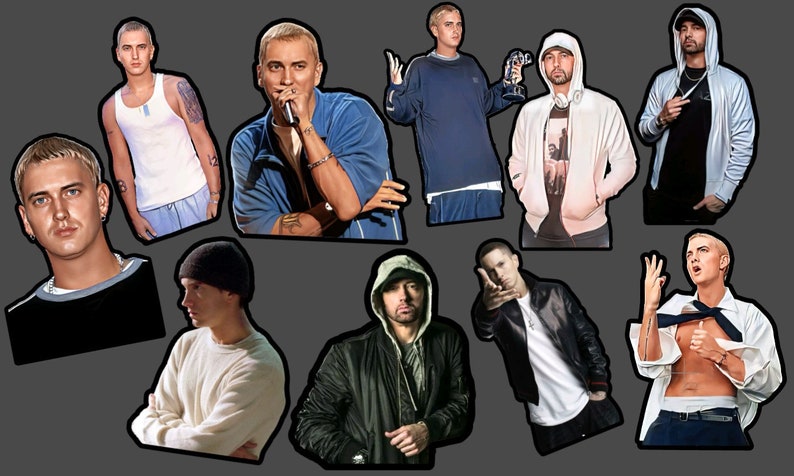 Eminem Sticker Set 1 Slim Shady Stickers - Etsy