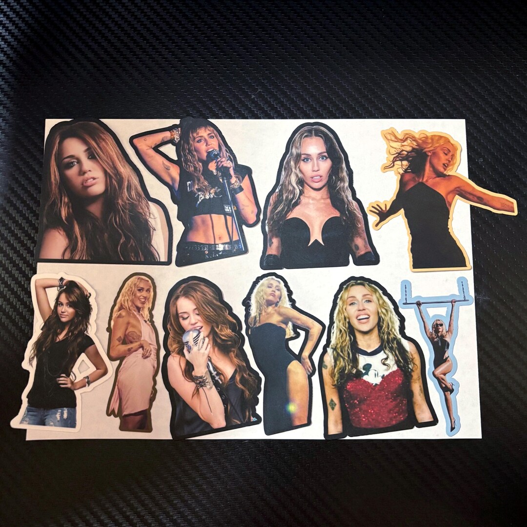 Miley Cyrus 3" Stickers Set #1 - Etsy