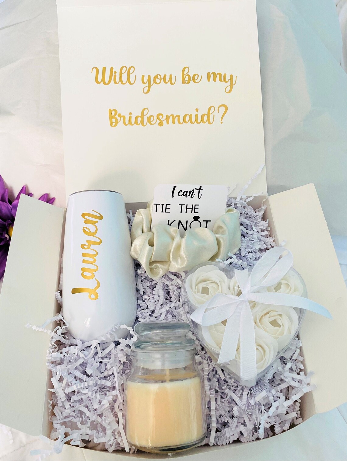 Bridal Party Gift Box Bride Bridal Party Champagne Flute | Etsy