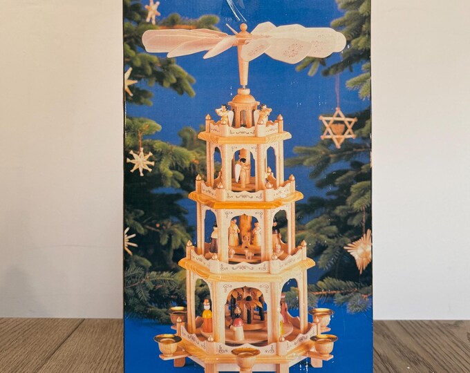 NIB Vintage German Christmas Pyramid Windmill Carousel #7963 - Etsy