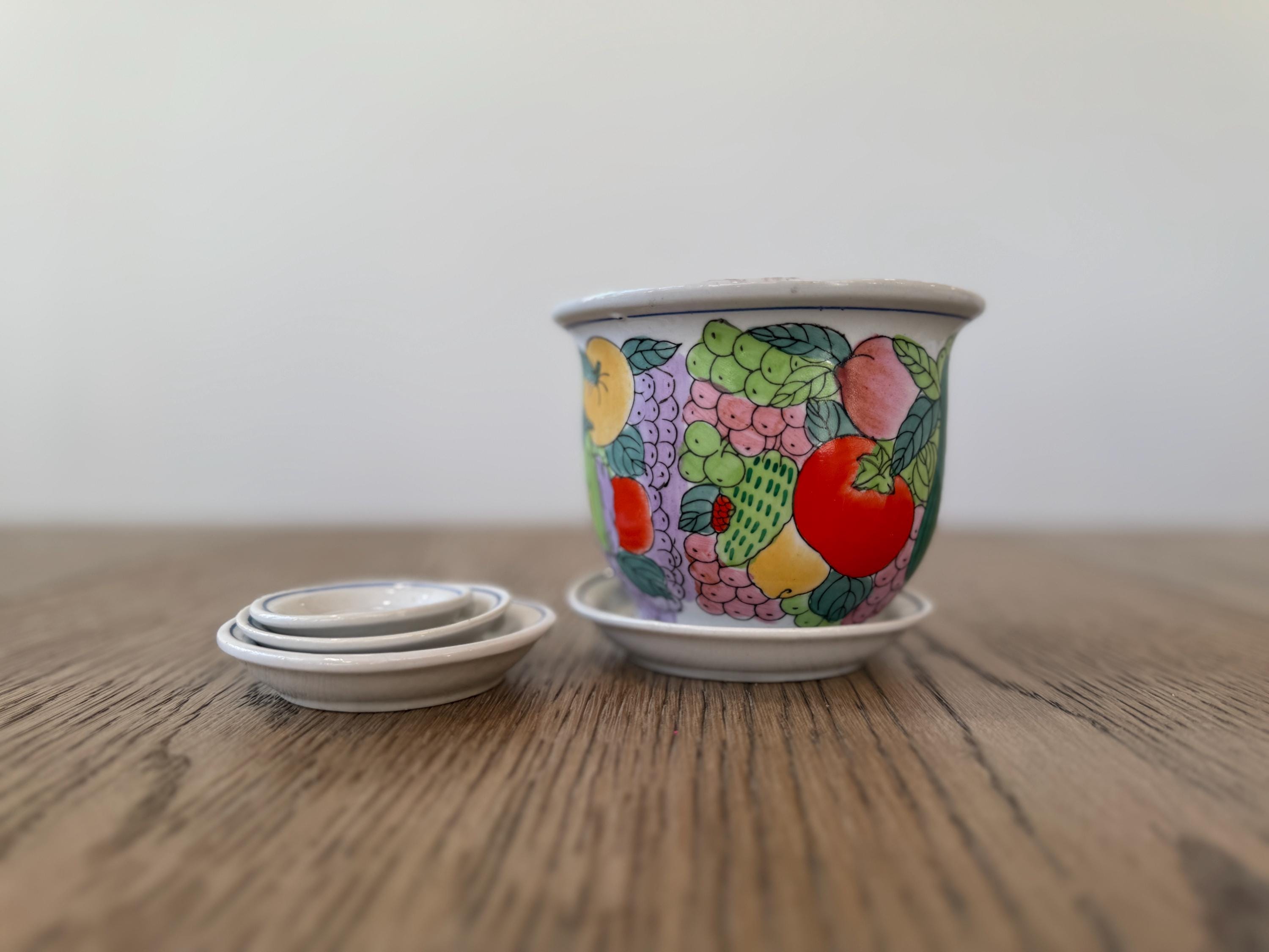 Nesting Set of 4 Vegetable Themed Planter Pots - Etsy