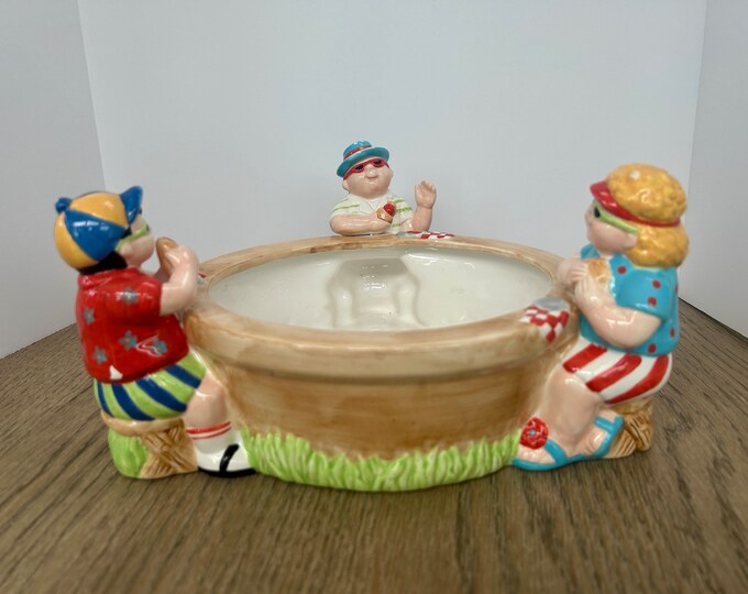 LOTUS POOL BOWL - 90's Pool Chip and Dip Bowl Set - Etsy