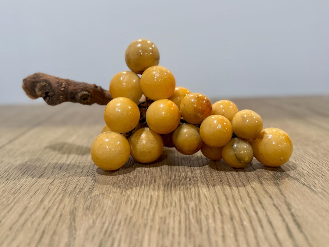 Italian Alabaster Stone Grape Cluster - Etsy