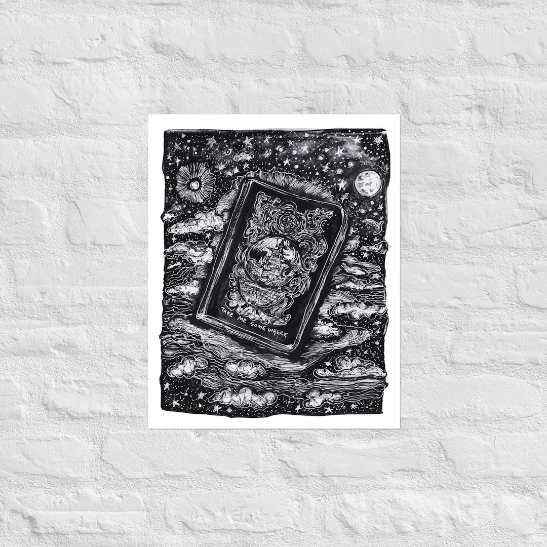 PASSPORT - Pen and Ink Art Print - Etsy