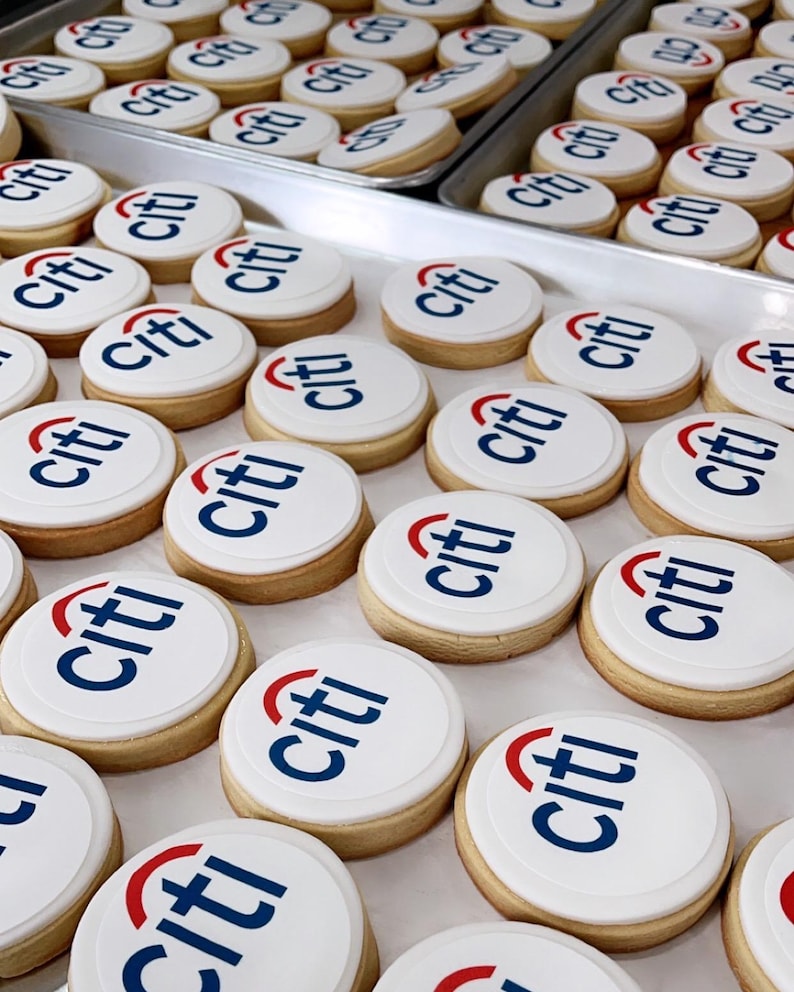 Personalized Logo Cookies – Custom Corporate Cookies – 12-pack Edible ...
