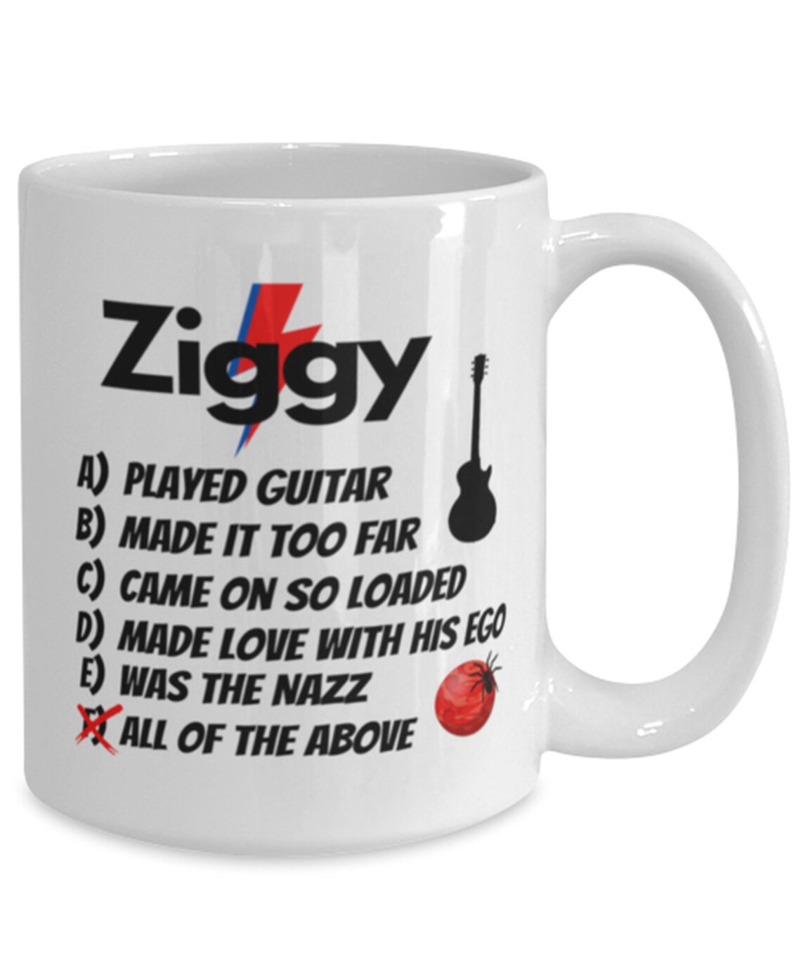 Ziggy Stardust and the Spiders From Mars Mug - Etsy