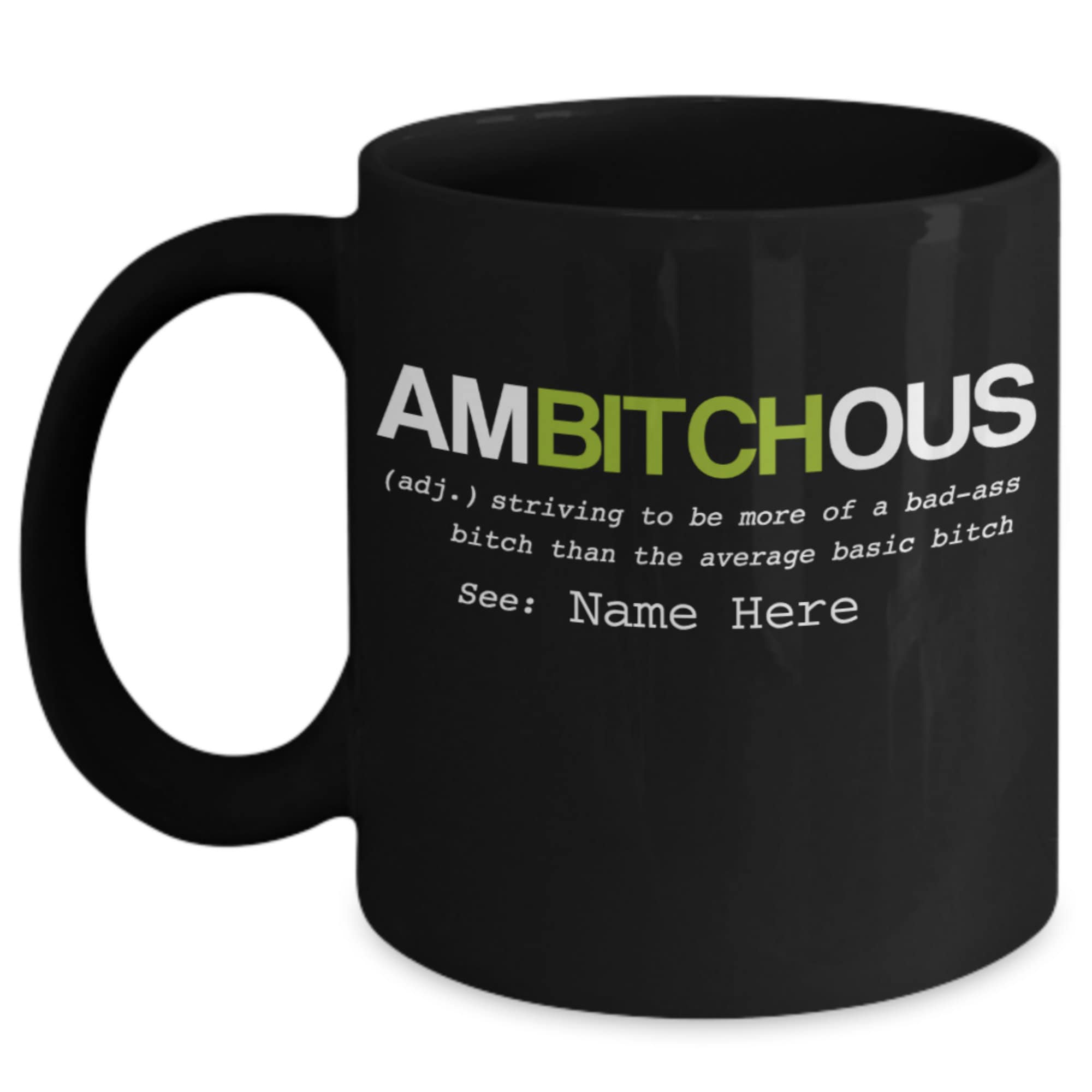 AMBITCHOUS Customizable Mug for Women - Etsy