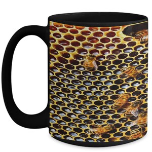 Bees in Hive Mug Wrap Around Design - Etsy