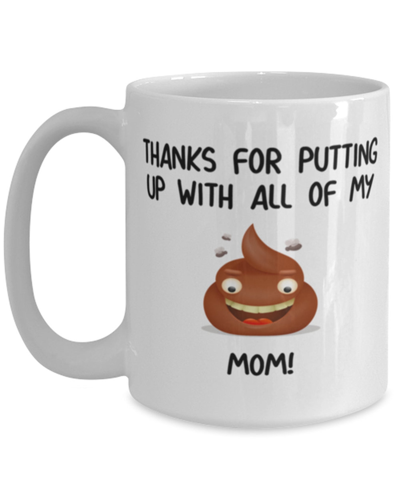 Thanks Poop Emoji Mug for Mom - Etsy