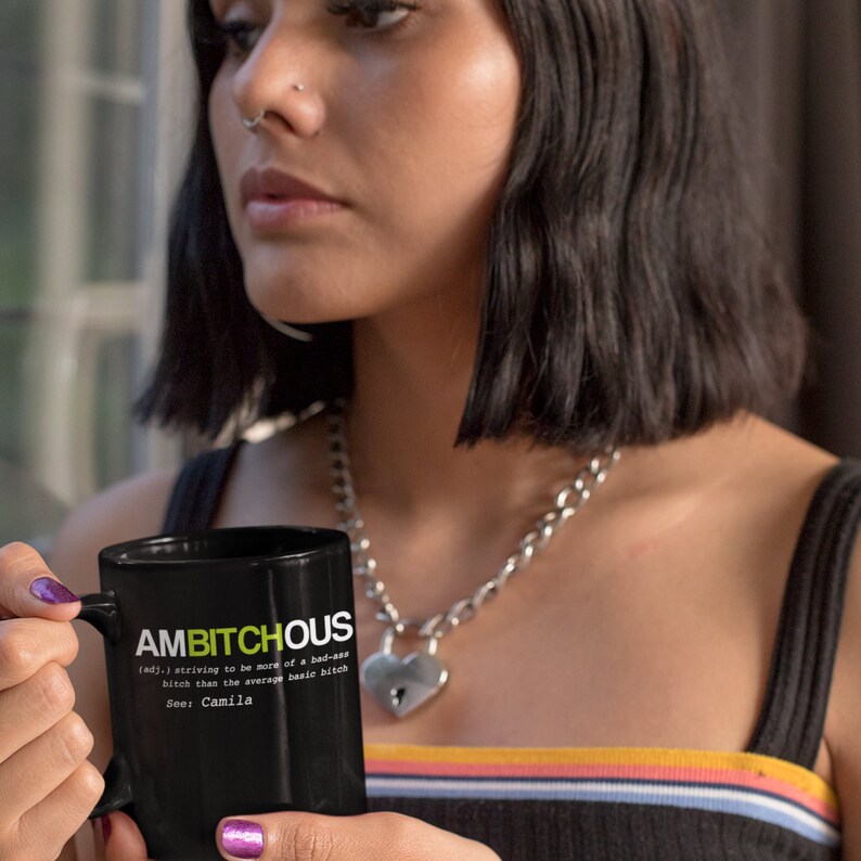 AMBITCHOUS Customizable Mug for Women - Etsy