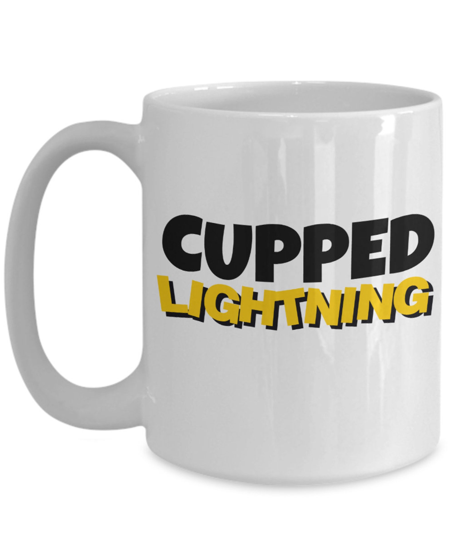 Cupped Lightning Coffee Mug - Etsy