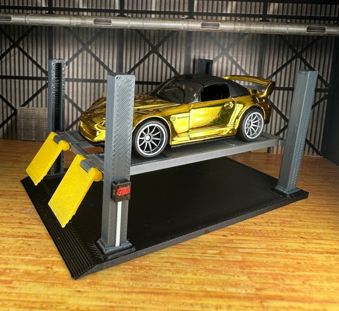 4 Post Car Lift - Adjustable - for Hot Wheels and Diecast Cars - Etsy