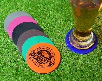 Custom Logo Coasters - Etsy