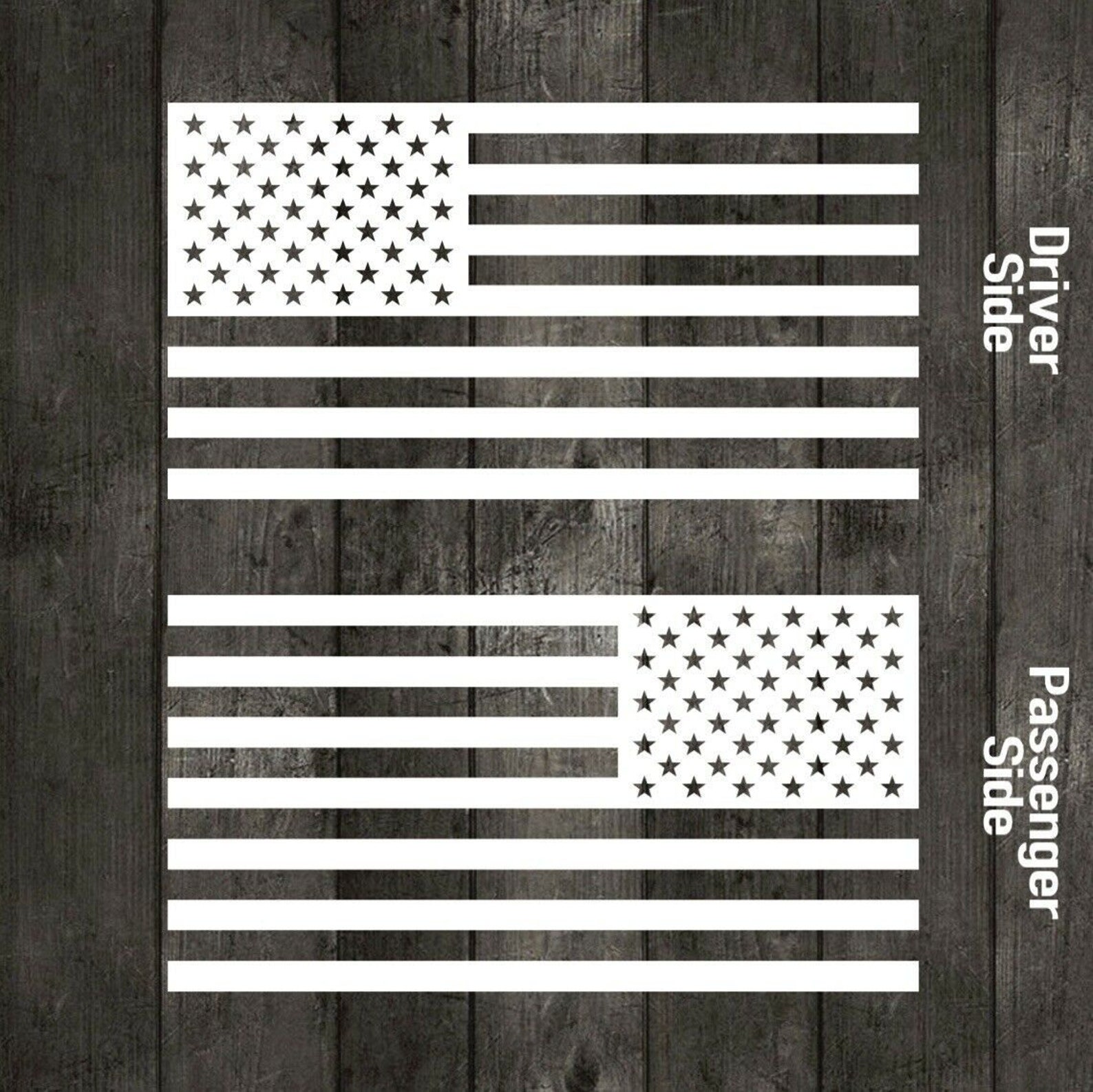 Fender Flag Decal United States of America Flag Vinyl Decal Military ...