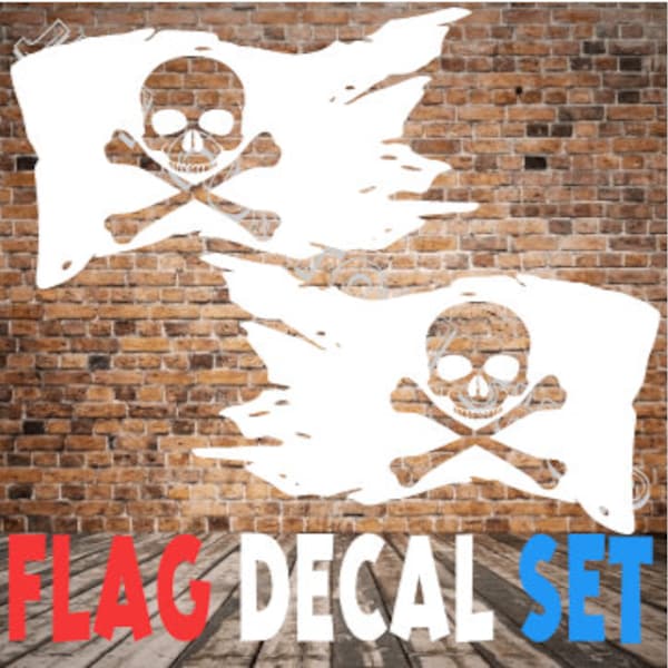 Pirate Flag Decal - Etsy