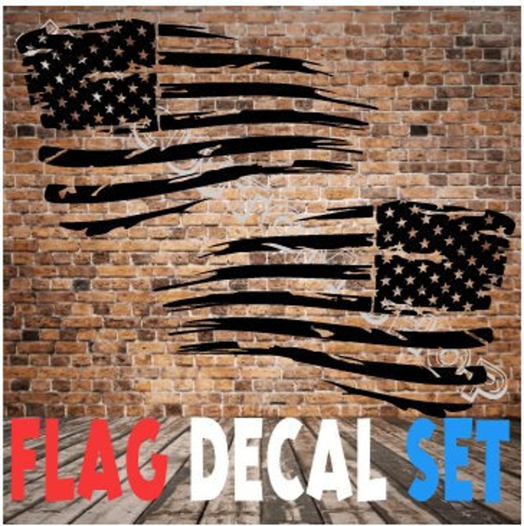 Fender Flag Set Vinyl Decal Weathered United States of America - Etsy