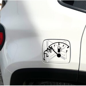 Funny Decal Fuel Gas Gauge Female Stick Figure Male Stick Figure Vinyl ...