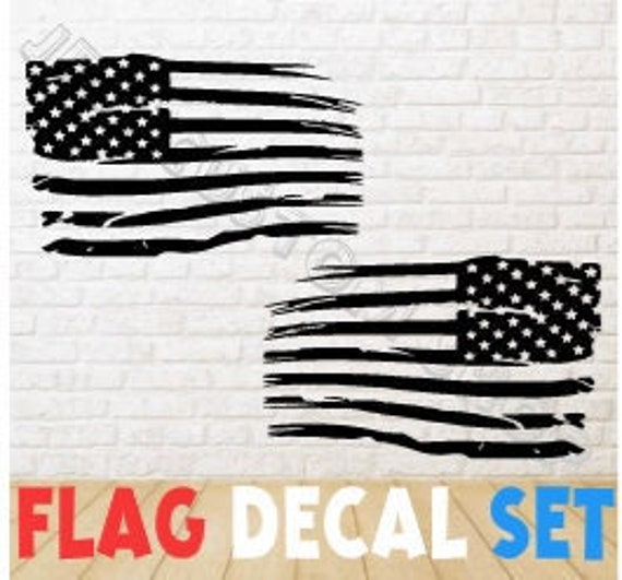 Fender Flag Decal Set Weathered United States of America Flag - Etsy