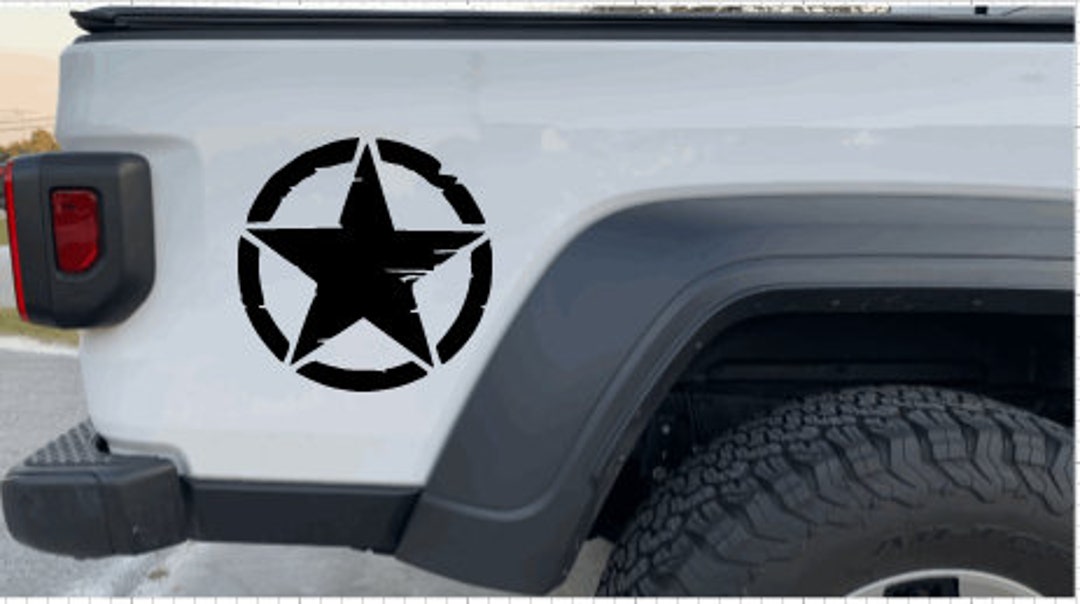 Weathered Star Decal Multiple Sizes Vinyl Decal Car Truck Van SUV Mug ...